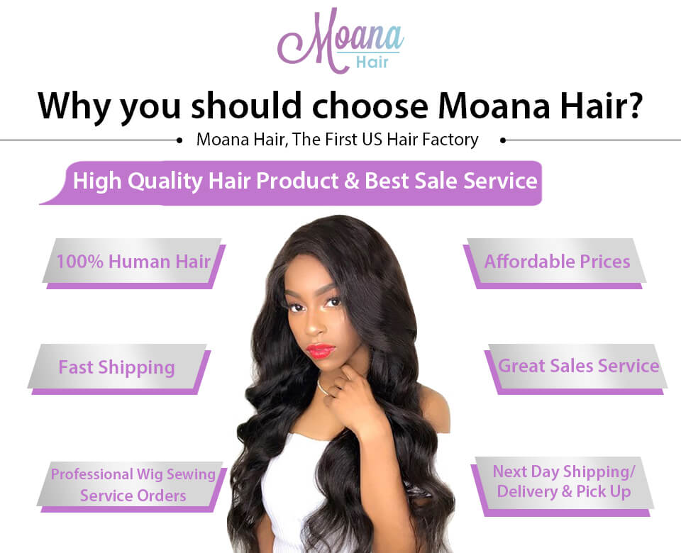 Wholesale human hair products & custom wig sewing service| Moana Hair